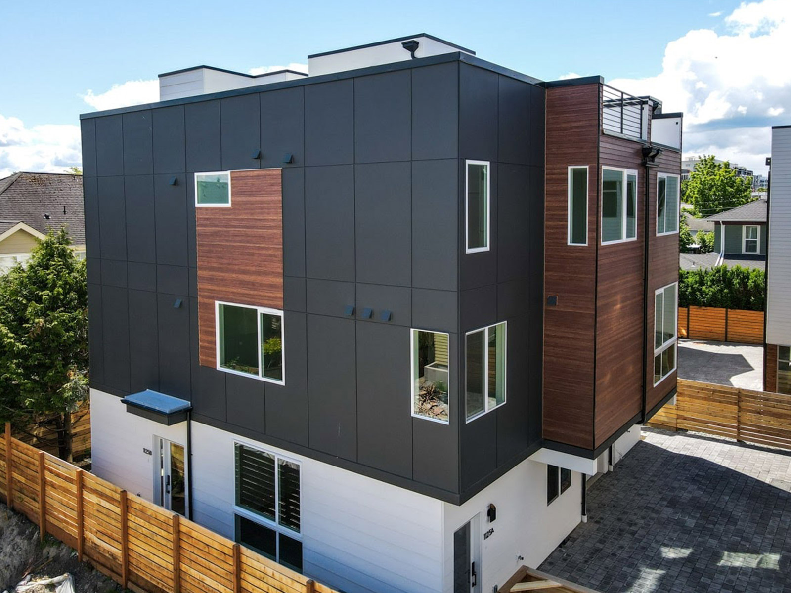 Modern Fiber Cement Siding Panels